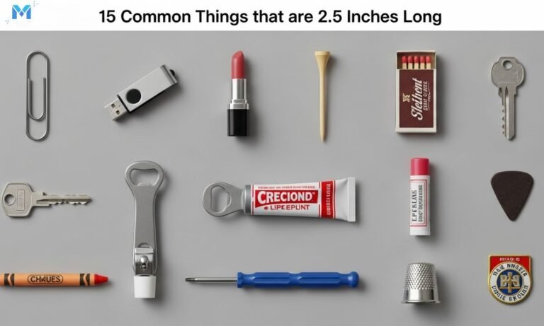 15 Common Things that are 2.5 Inches long