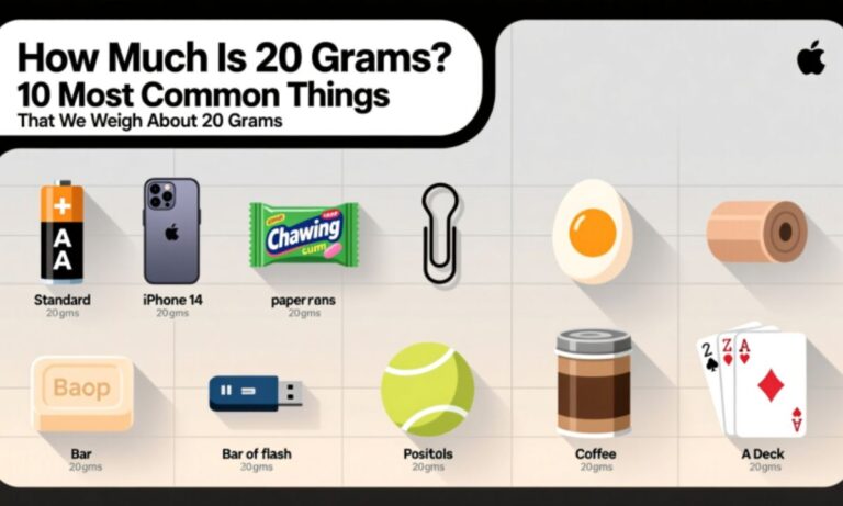 How Much Is 20 Grams? 10 Most Common Things That Weigh About 20 Grams