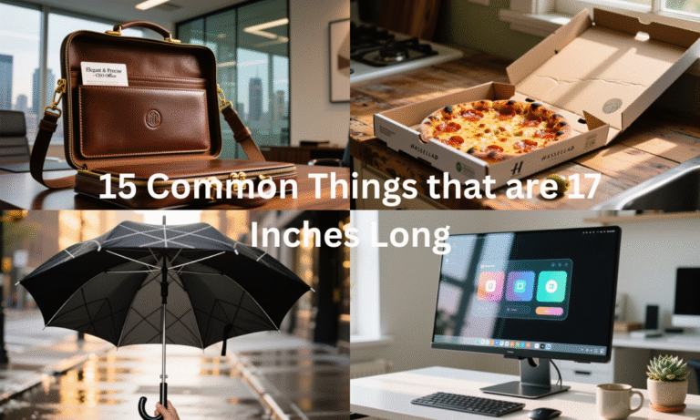 15 Common Things that are 17 Inches Long